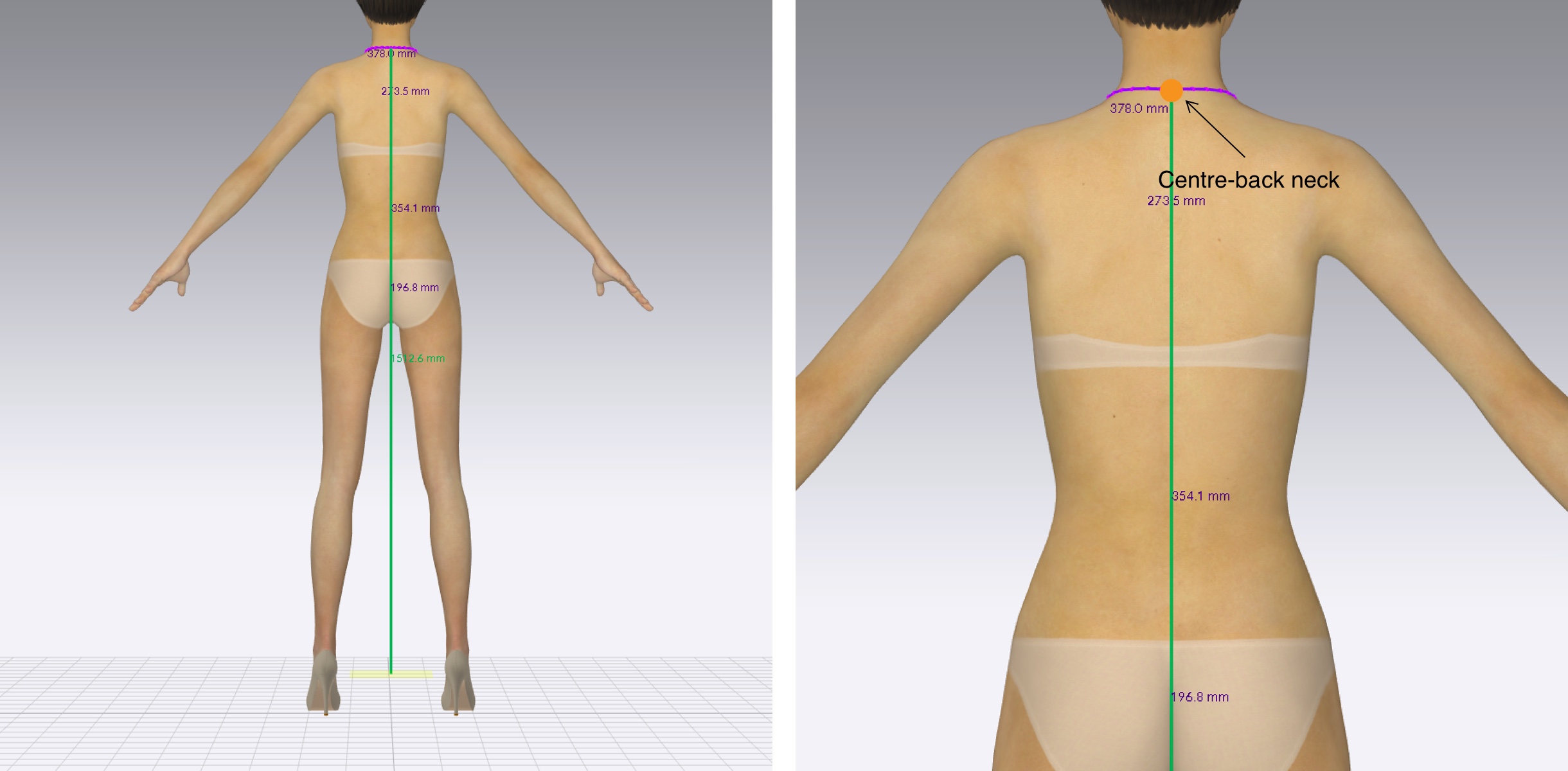 Back Neck Height | Bespokify Documentation