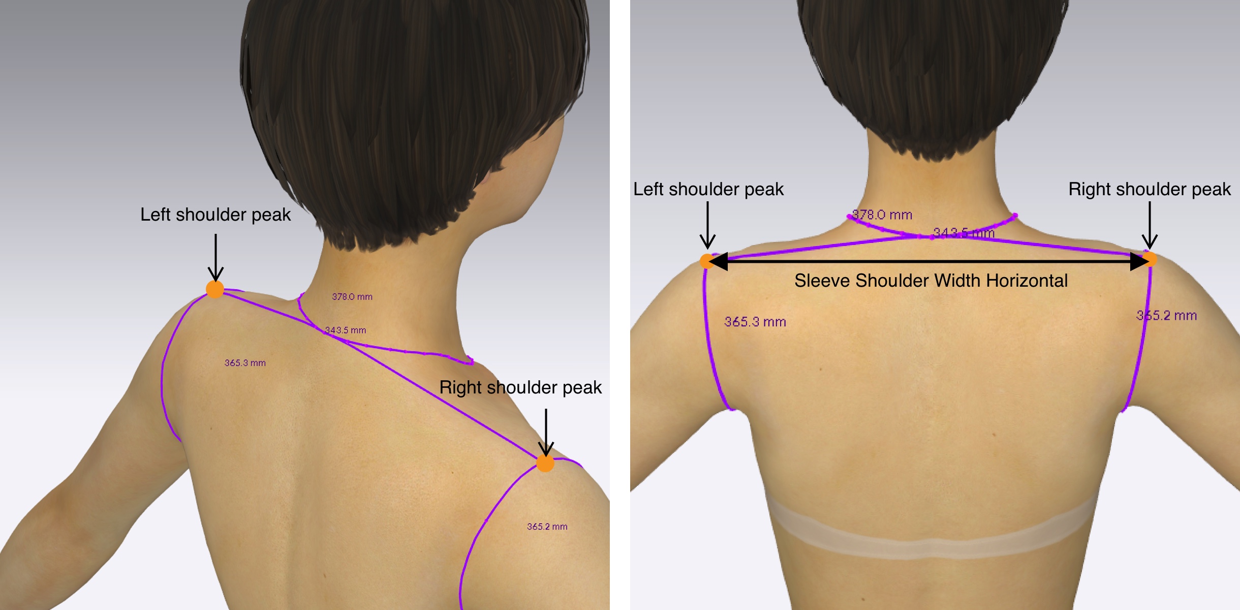 Sleeve Shoulder Width Horizontal | Bespokify Documentation